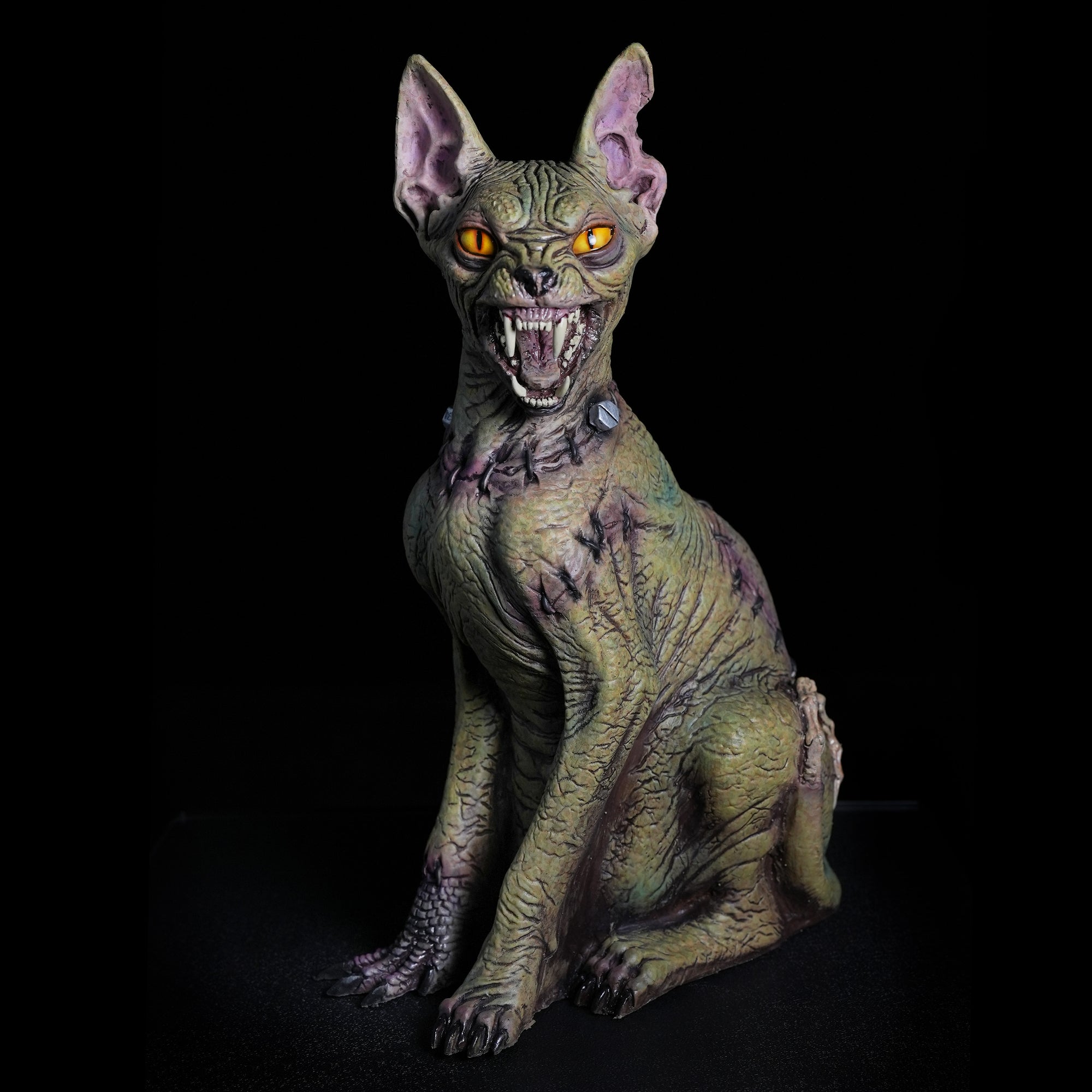 FrankenCat Halloween Cat Prop For Sale by Distortions Unlimited