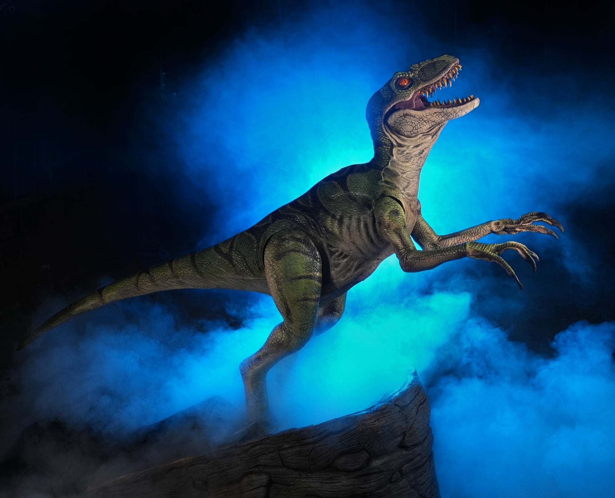 Raptor Attack Animatronic Dinosaur Prop by Distortions Unlimited
