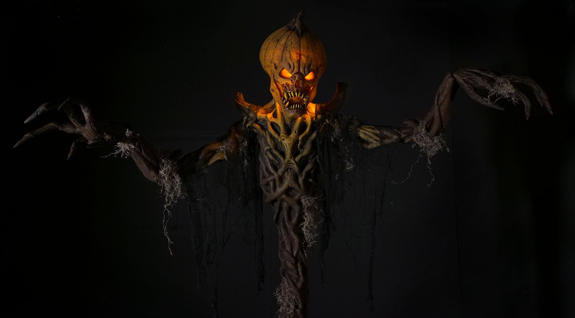 8 Ft. Pumpkin Stalker Halloween Prop Decoration – Distortions Unlimited