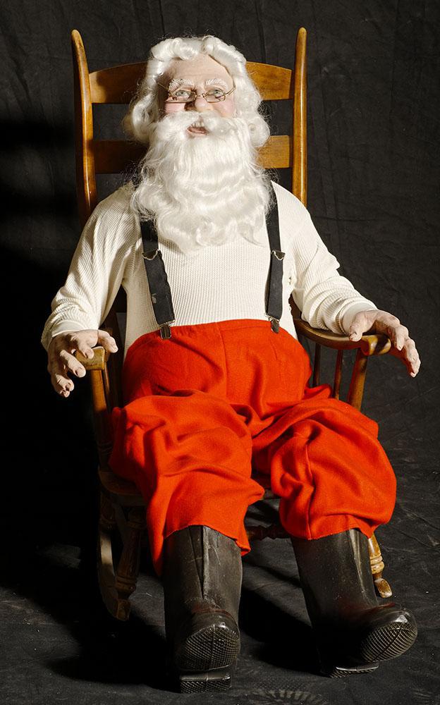 Santa Rockin' Animatronic Santa Claus Prop for Holiday Decorating ...