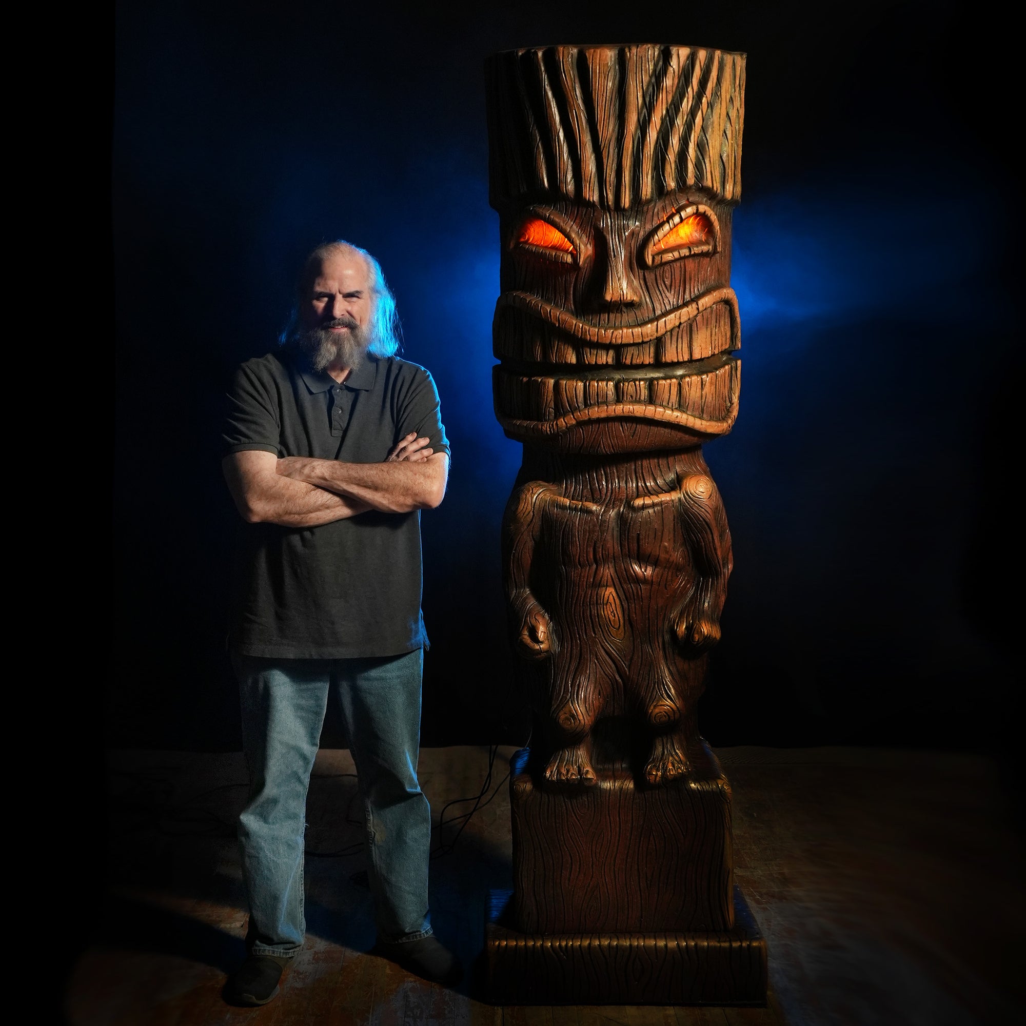 Tiki Statue Decoration for Party or Bar Stands 8 Feet Tall ...